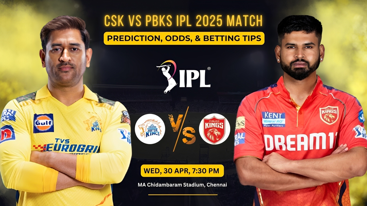 IPL 2025 CSK vs PBKS Match Prediction, Odds And Tips