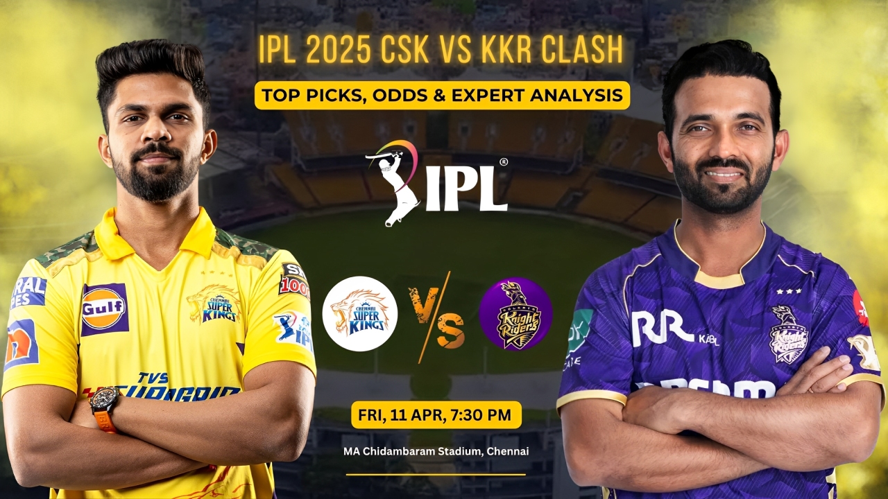 IPL 2025 CSK vs KKR Clash: Top Picks, Odds & Expert Analysis